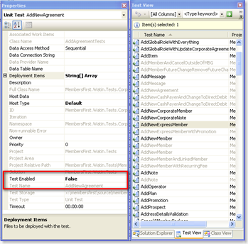 Richie's World: MS Test Re-Enabling Ignored Tests